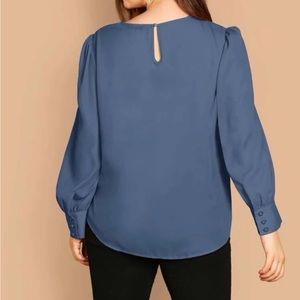 Tops | Plus Size Dusty Blue Blouse | Poshmark